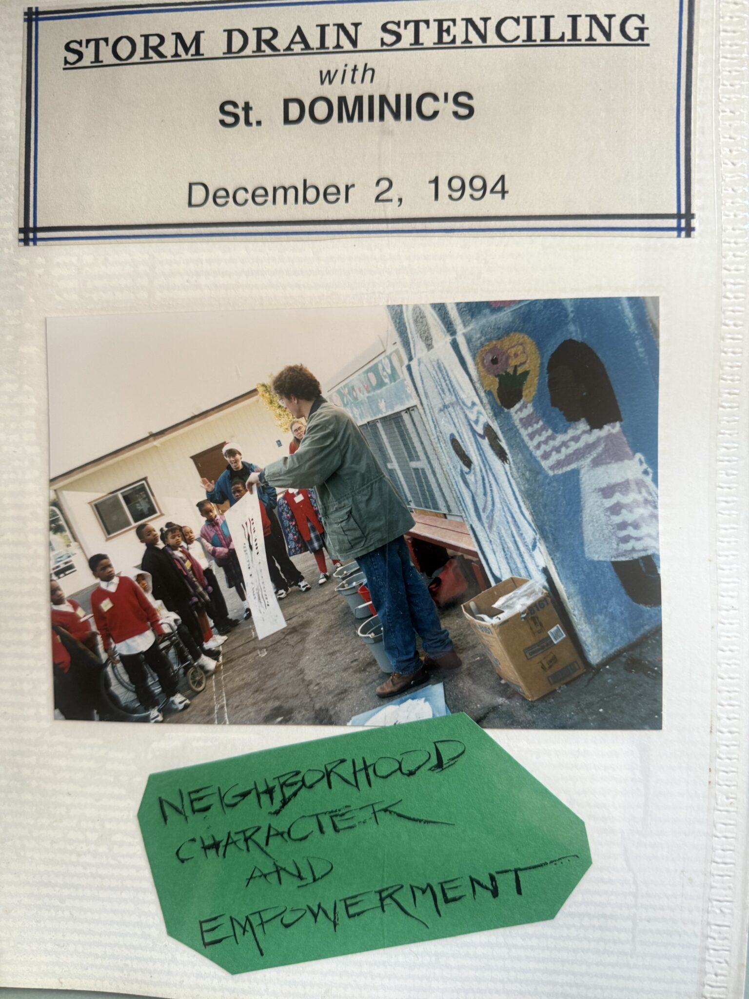 St. Dominic’s School, SF, Water Resource Protection/Storm Drain ...